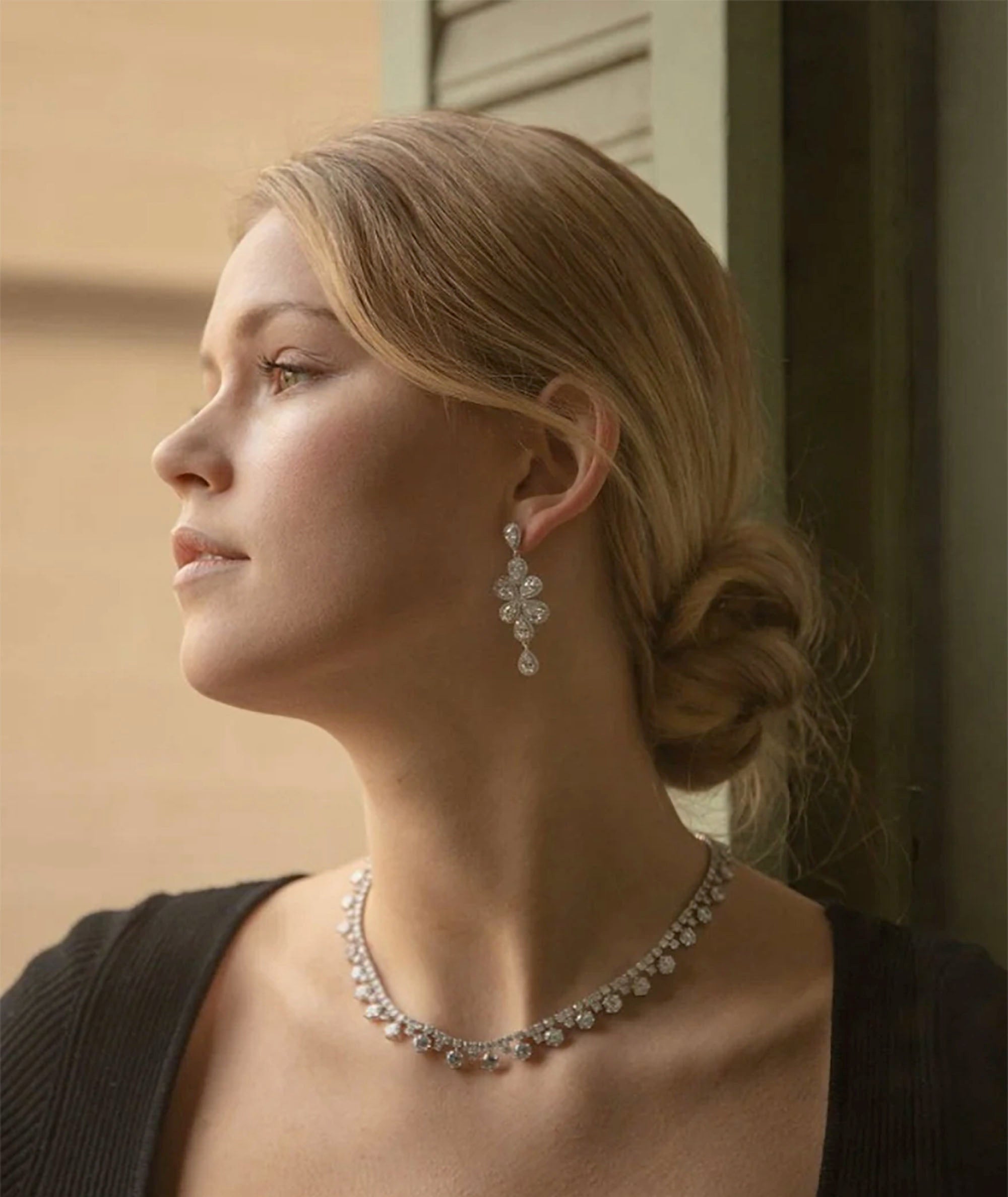 Trends and Classics that never go out of style in silver bridal earrin ...