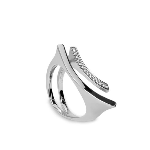Minimalist Style Silver Designer Rings - Lineargent